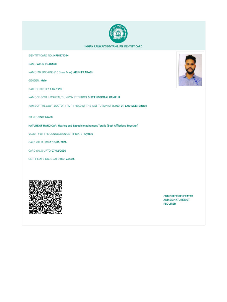 Divyangjan Card | PDF