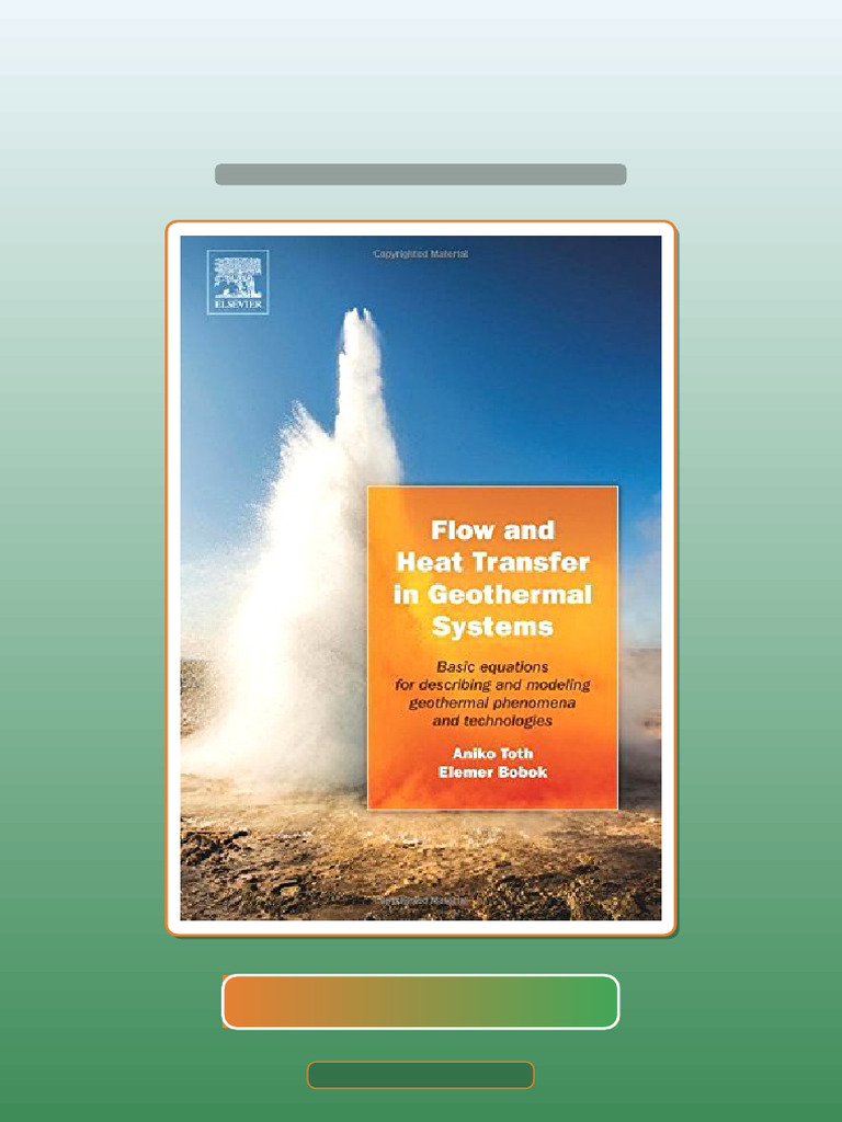 Flow and Heat Transfer in Geothermal Systems Basic Equations for ...