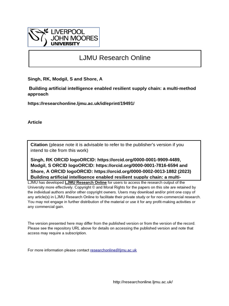 4 (1) | PDF | Supply Chain | Artificial Intelligence