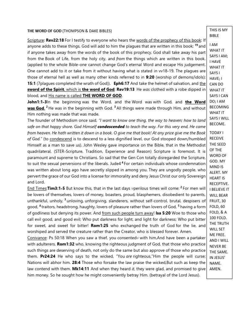 Sword of the Spirit | PDF | God | Glory (Religion)