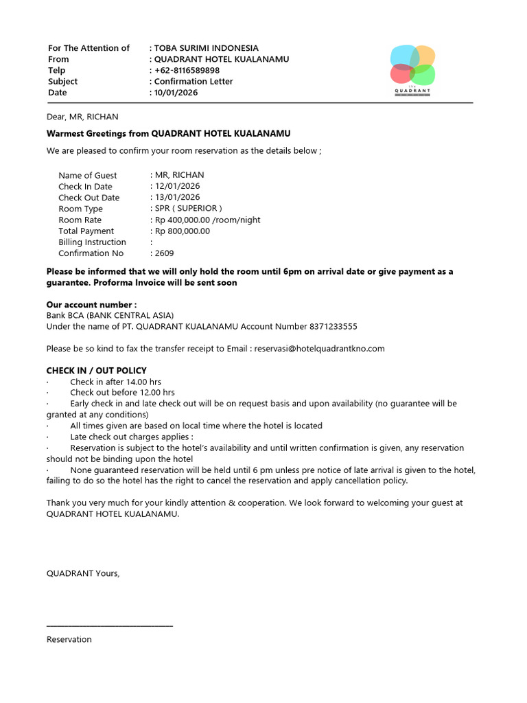 Cl Mr Richan Toba Surimi 12 - 13 Jan 2026 | PDF