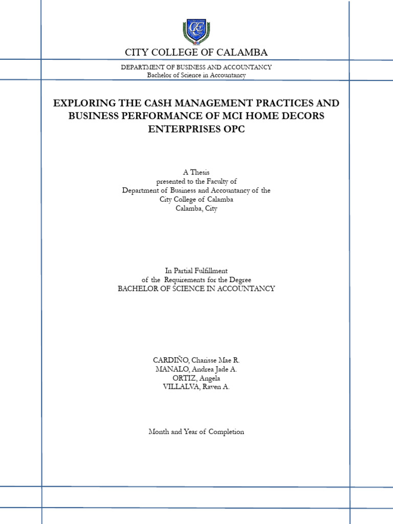 MANUSCRIPT-GROUP32docx-1 | PDF | Income | Expense