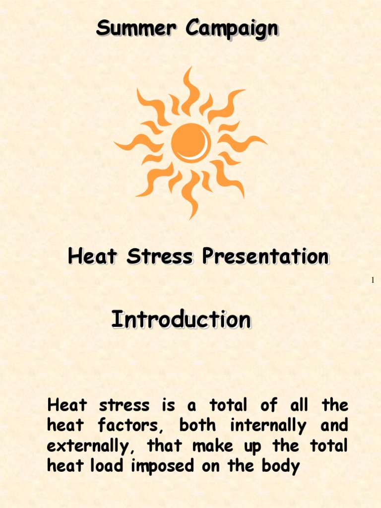 Summer Presentation Eng Arabic | PDF | Hyperthermia | Heat