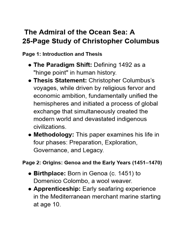 christopher columbus | PDF | Christopher Columbus | Voyages Of ...