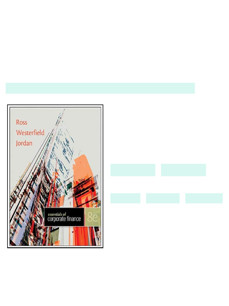 (Test Bank) Essentials of Corporate Finance Asia Global edition 8 ...