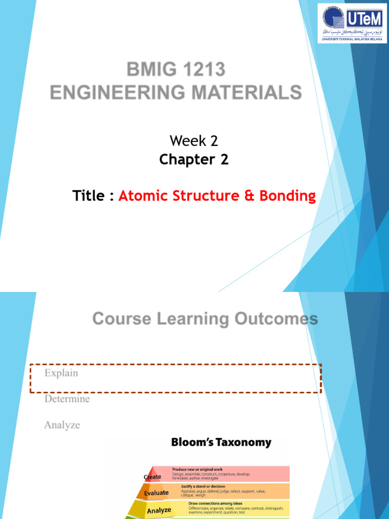 CHAPTER 2_Atomic Structure and Bonding | PDF | Atomic Orbital ...