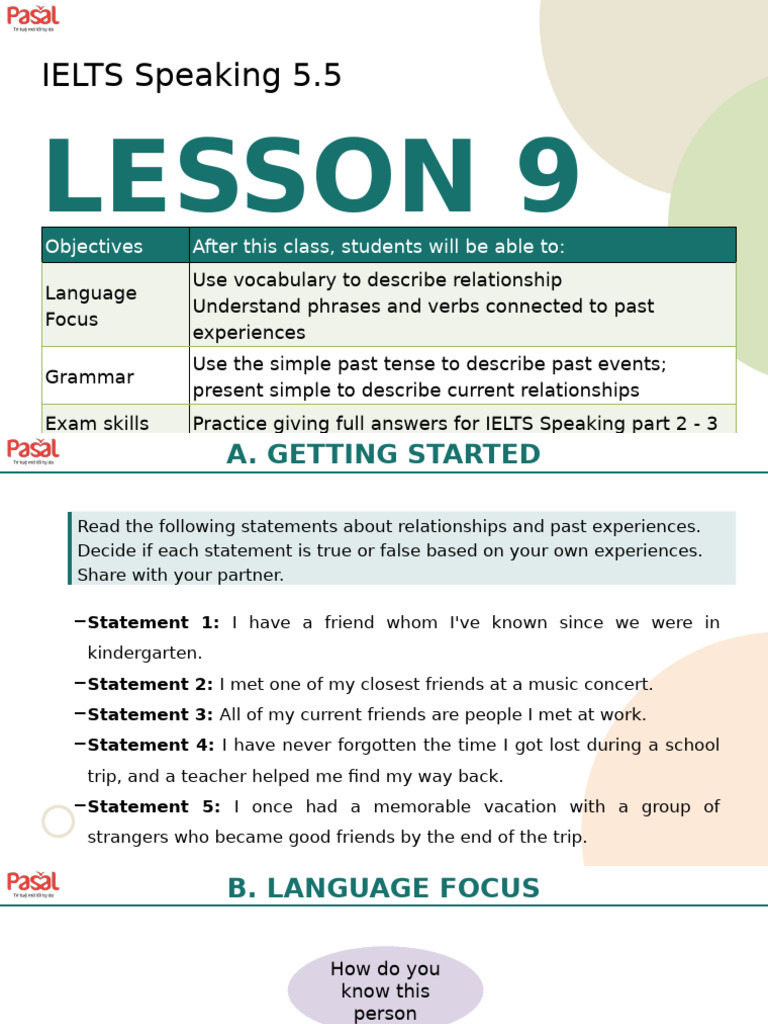 5. [PPT] Lesson 9 - Part 2-3. People (2) (2) | PDF | Vocabulary | Grammar