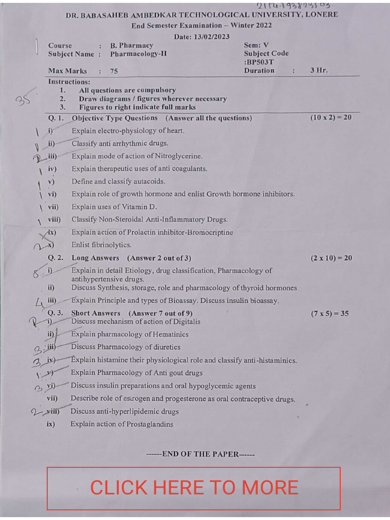 Semester 5th Winter 2022 Question Papers (1) | PDF