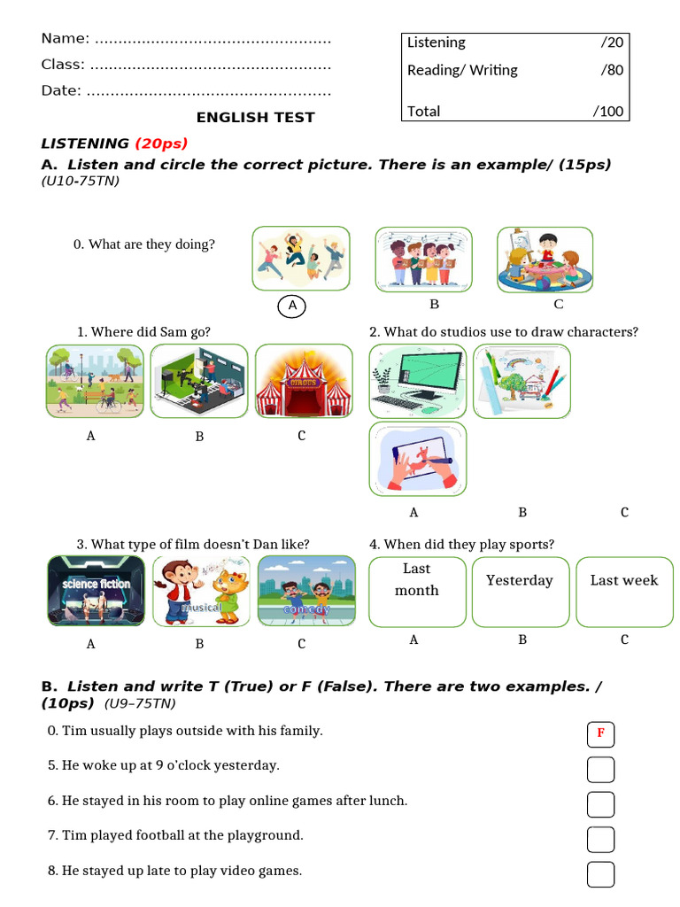 DE THI THANG 3 g3 | PDF