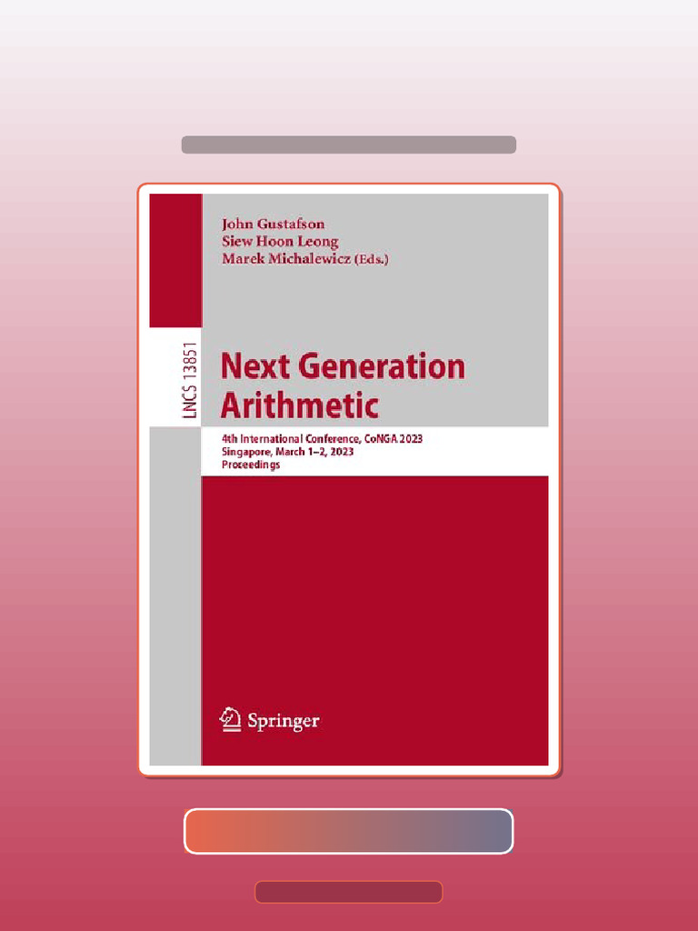 Test Bank for Next Generation Arithmetic 4th International Conference ...