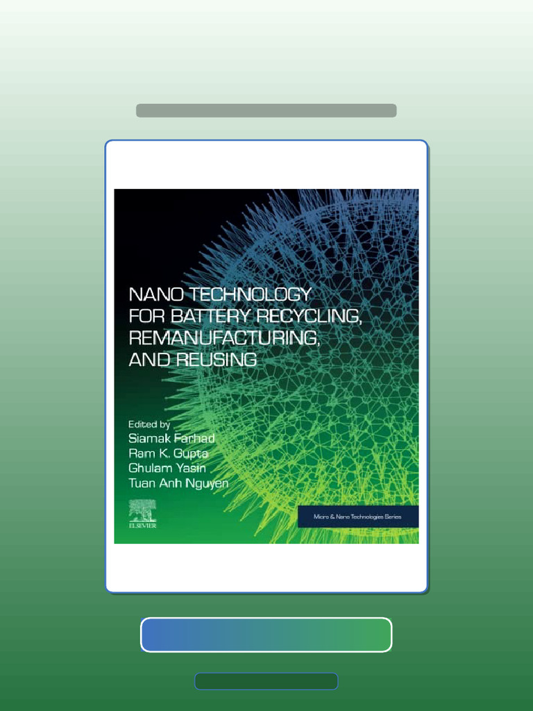 Test Bank for Nano Technology for Battery Recycling Remanufacturing and ...