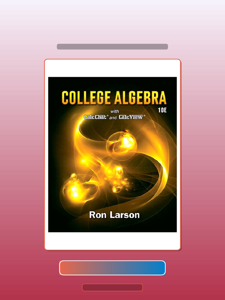 Test Bank for College Algebra 10e 10th Edition Ron Larson | PDF ...