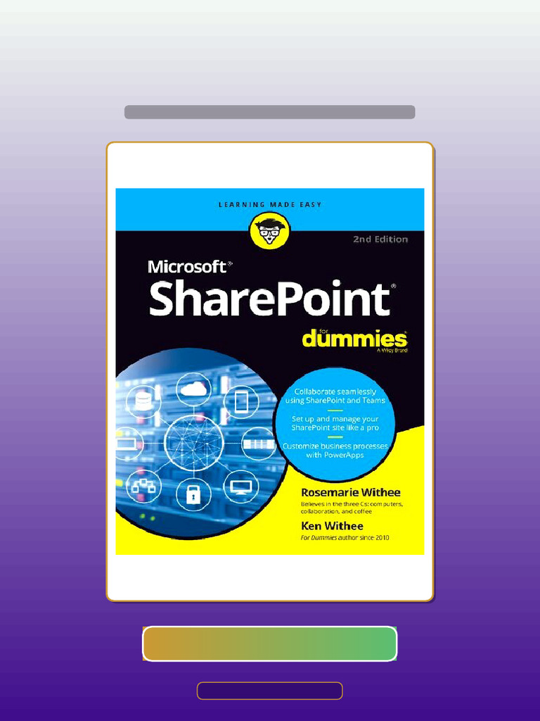 Test Bank for SHAREPOINT for DUMMIES 2nd Edition Ken Withee | PDF ...