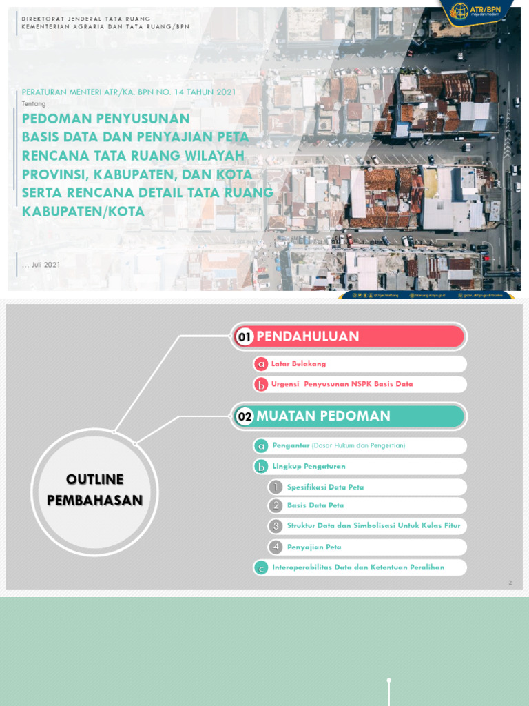 Pedoman Penyusunan Peta RTRW 2021 | PDF