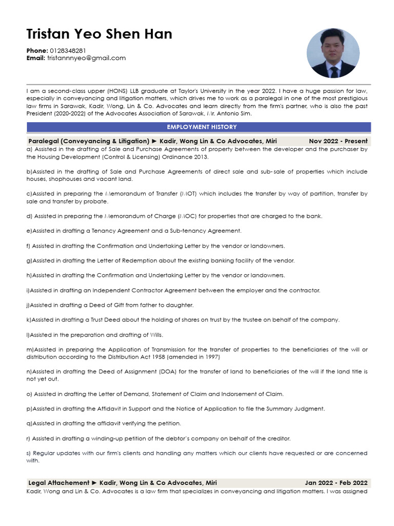 Tristan_Yeo Shen Han | PDF | Private Law | Common Law