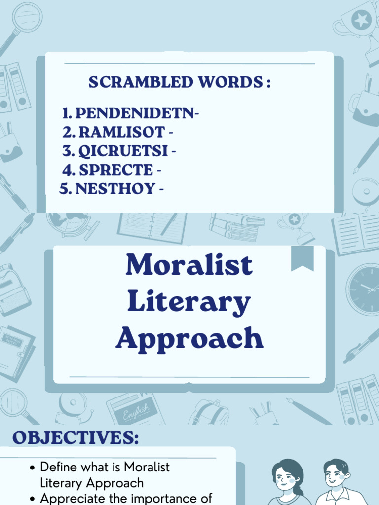 Understanding Moralist Literary Approach | PDF