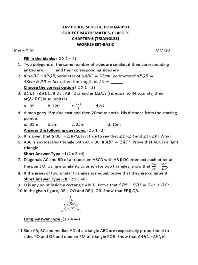 WS Triangles | PDF | Triangle | Euclidean Geometry