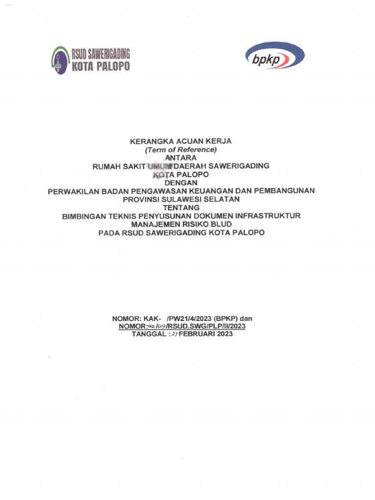 Kak BPKP Rsud | PDF