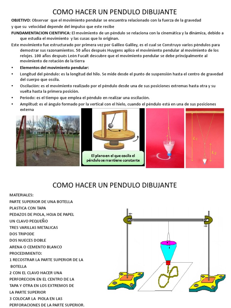 Como Hacer Un Pendulo Dibujante