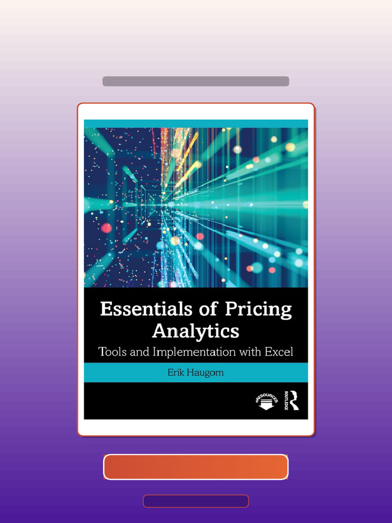 Test Bank for Essentials of Pricing Analytics Tools and Implementation ...