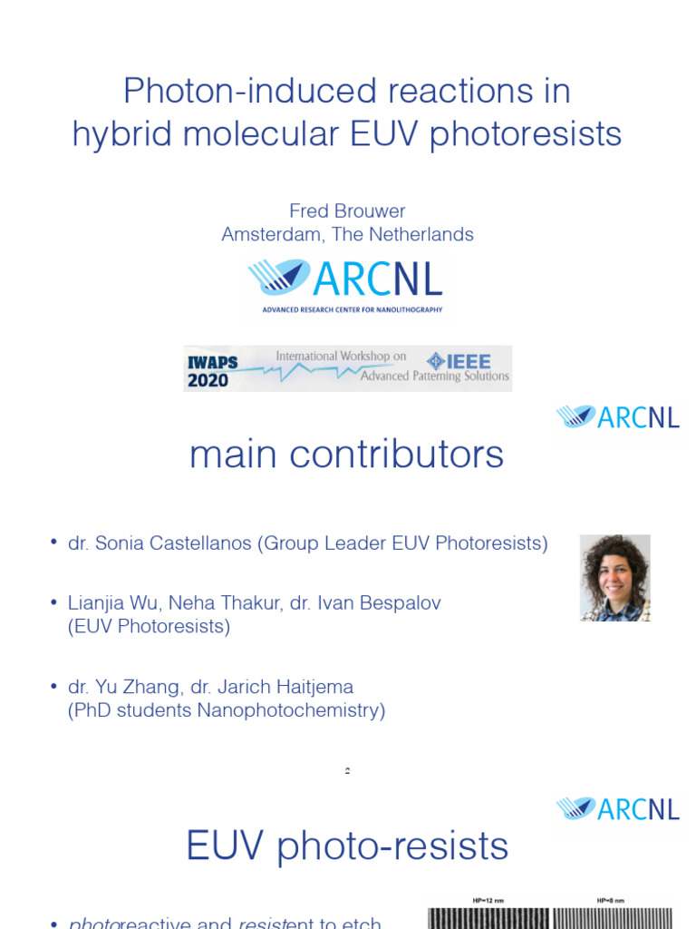 IWAPS Chengdu 2020 Brouwer | PDF | X Ray Photoelectron Spectroscopy ...
