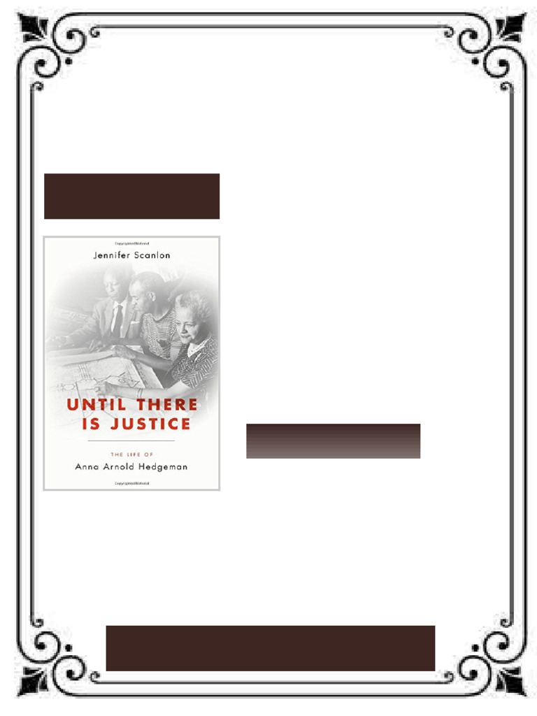 Until There Is Justice The Life of Anna Arnold Hedgeman 1st Edition ...