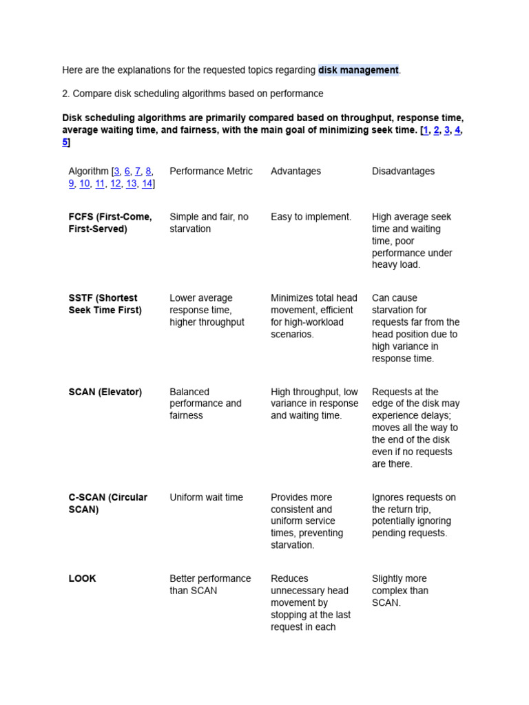 Disk Scheduling | PDF