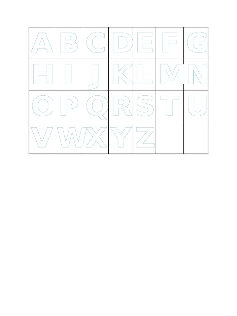 Abcdefg Hijklmn Opqrstu Vwxy Z | PDF