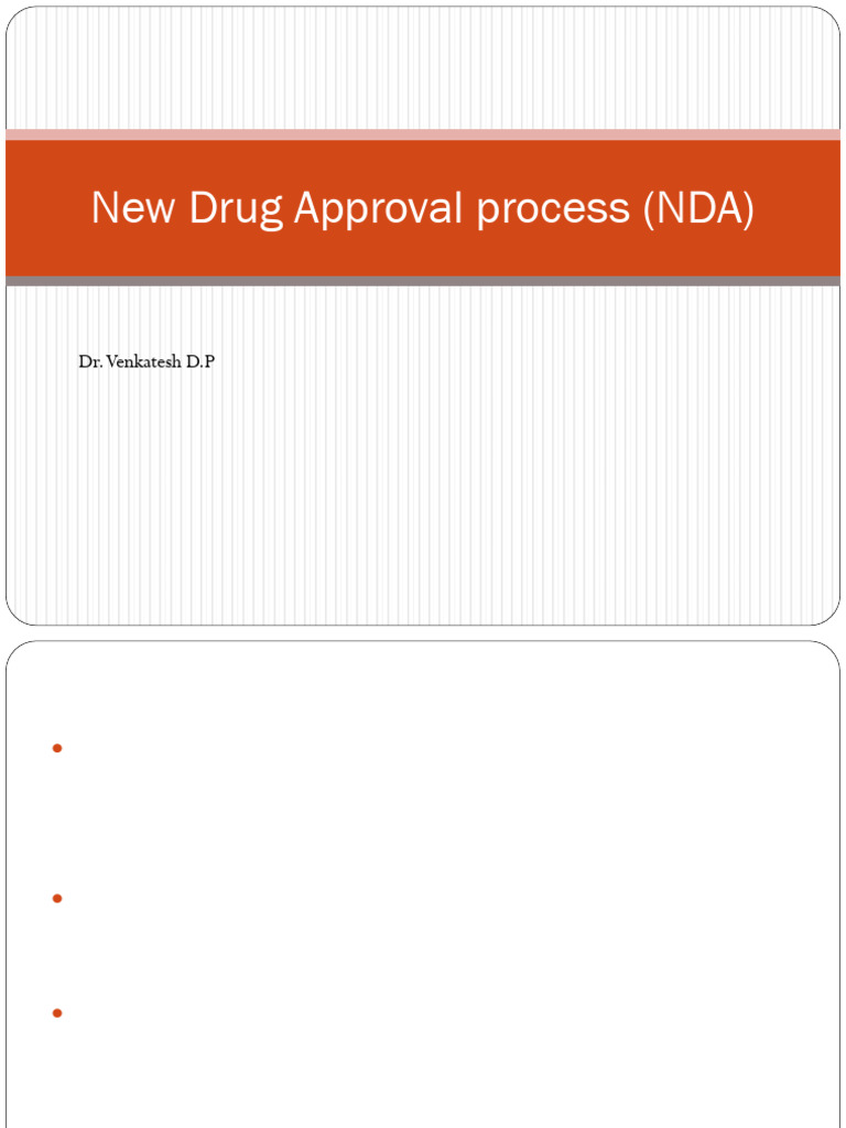 NDA Approval Process | PDF | Food And Drug Administration | Clinical Trial