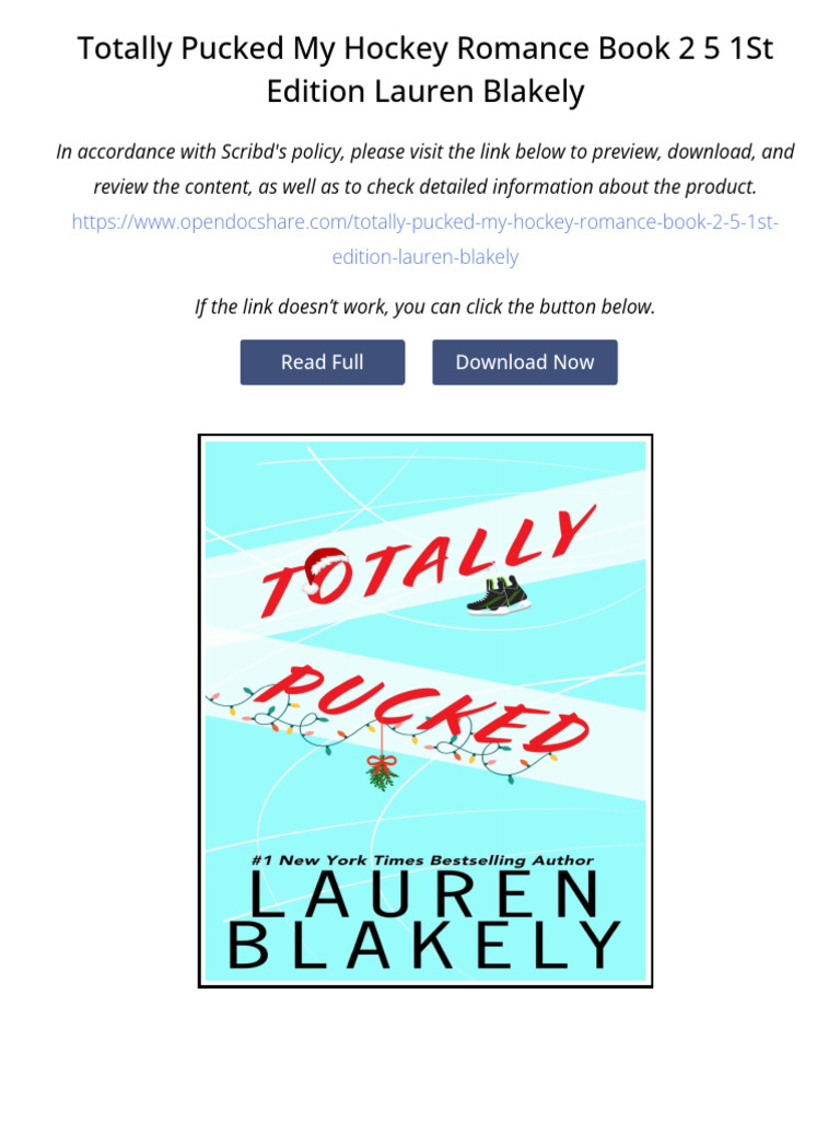 Totally Pucked My Hockey Romance Book 2 5 1st Edition Lauren Blakely | PDF