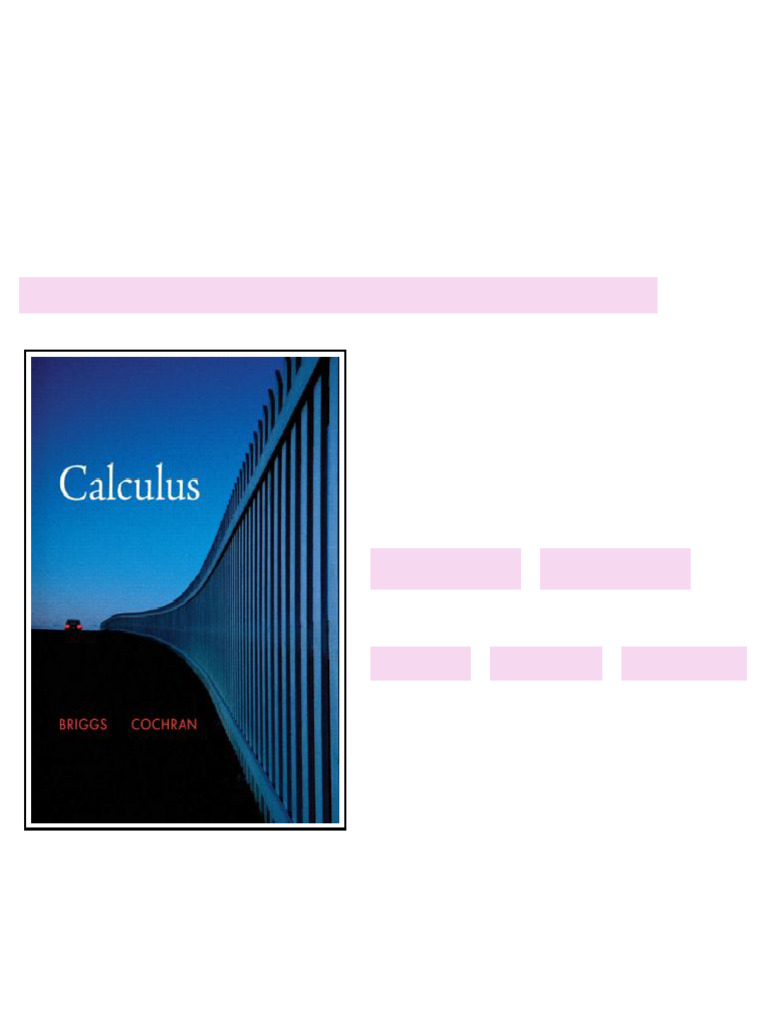 Solution Manual for Calculus, 1st Edition by Briggs and Cochran - test ...