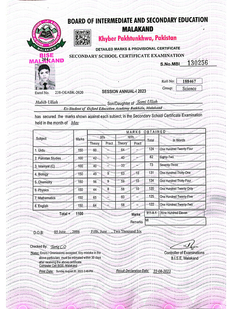 Matric DMC | PDF