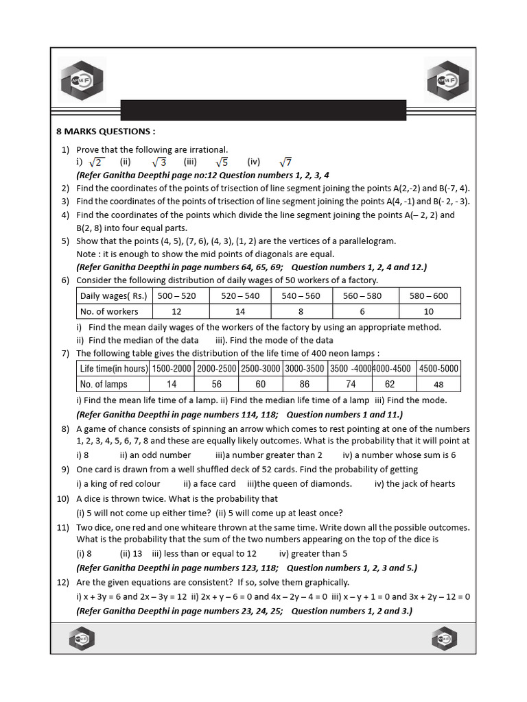 Essential Math Problems for Rising Stars | PDF | Zero Of A Function ...