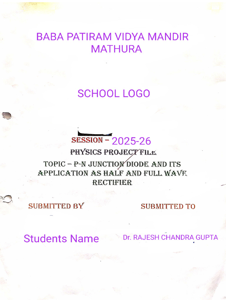 Sample Project File | PDF