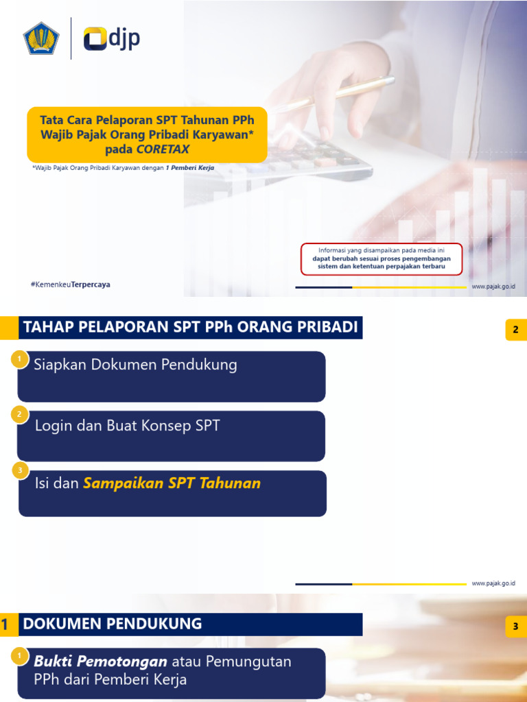 Panduan Pelaporan SPT PPh Karyawan | PDF
