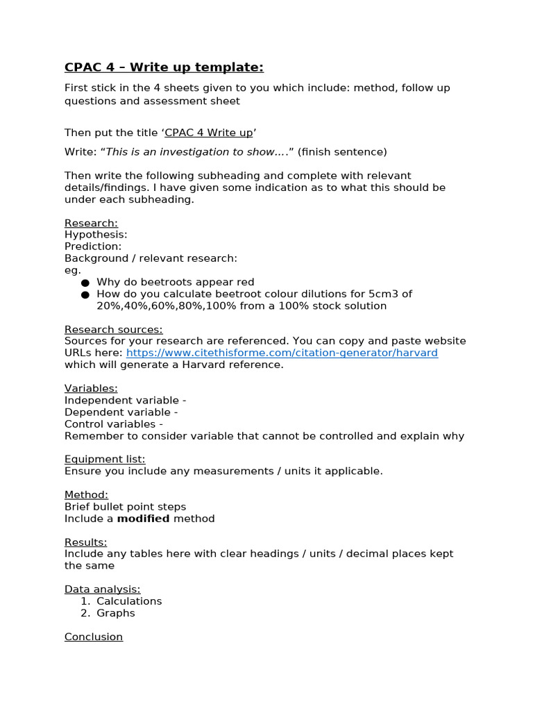 RP 4 Template - Copy | PDF