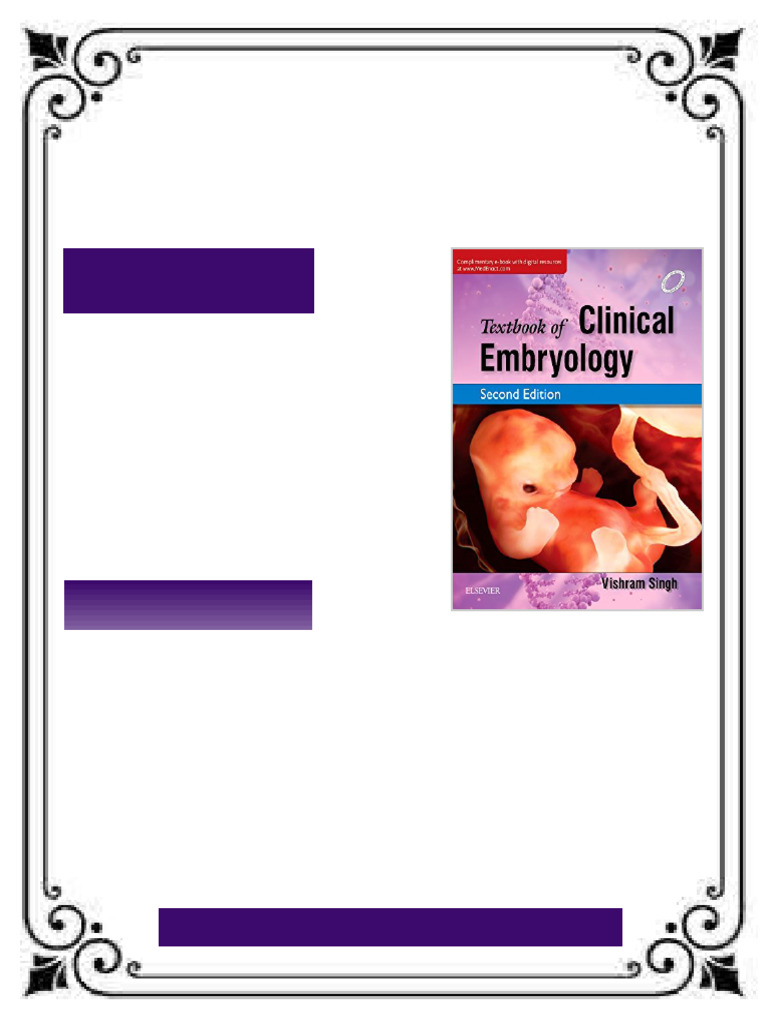 Textbook of Clinical Embryology 2nd Edition Vishram Singh eBook ...