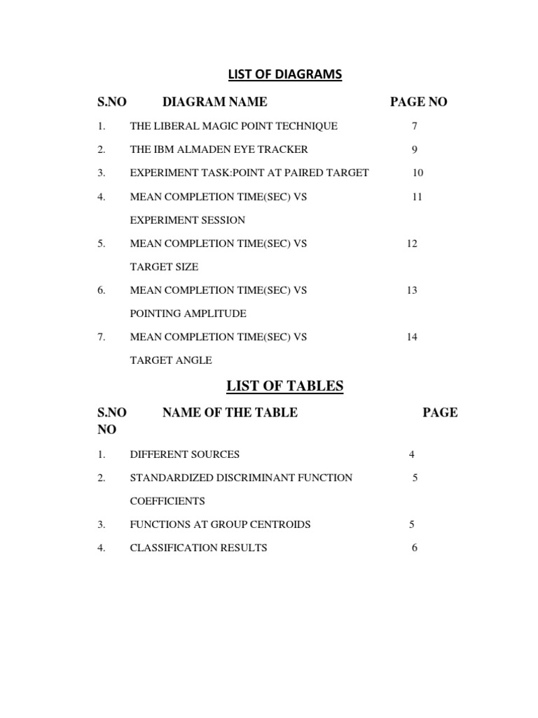 S.No Diagram Name Page No: List of Diagrams | PDF | Computers