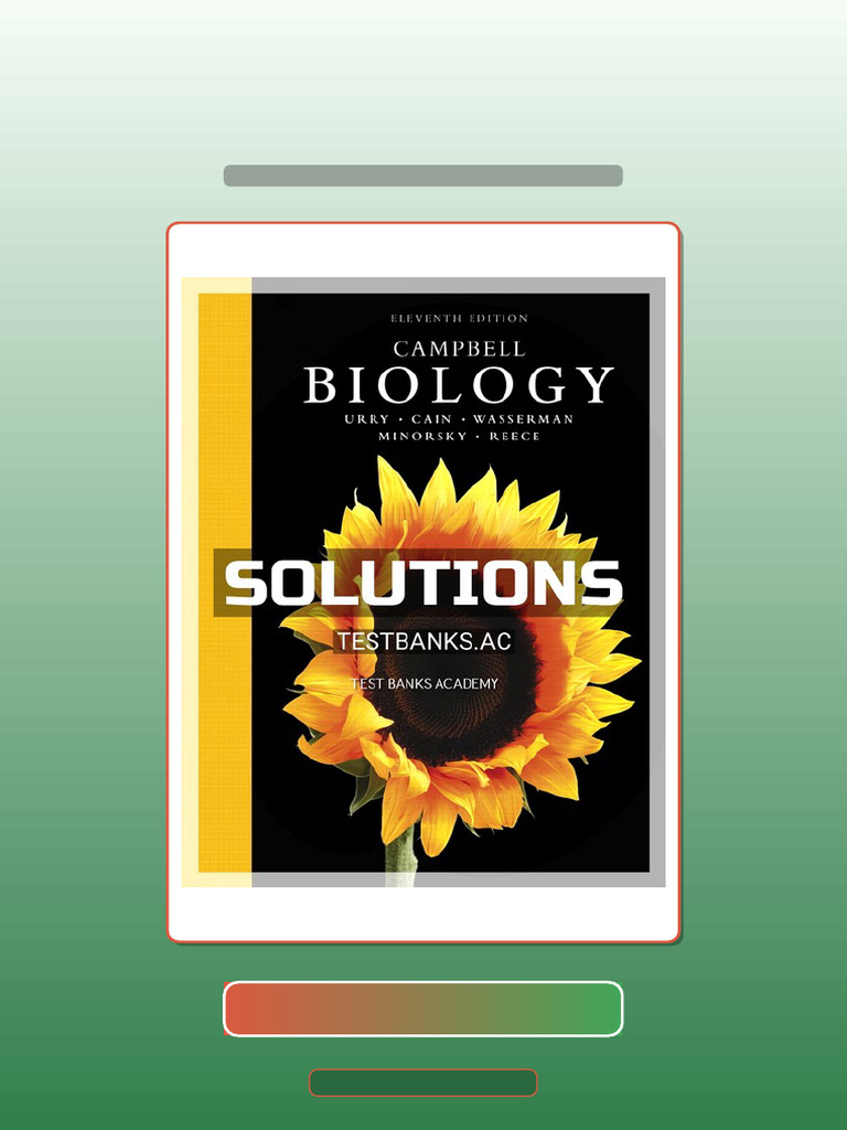 Test Bank for Campbell Biology 11th Edition by Urry | PDF | Multiple ...