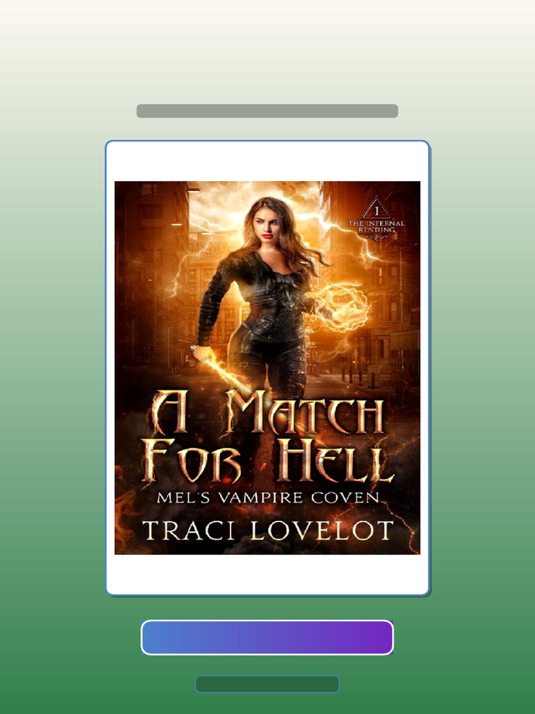 Test Bank for a Match for Hell Mels Vampire Coven Steamy Urban Fantasy ...