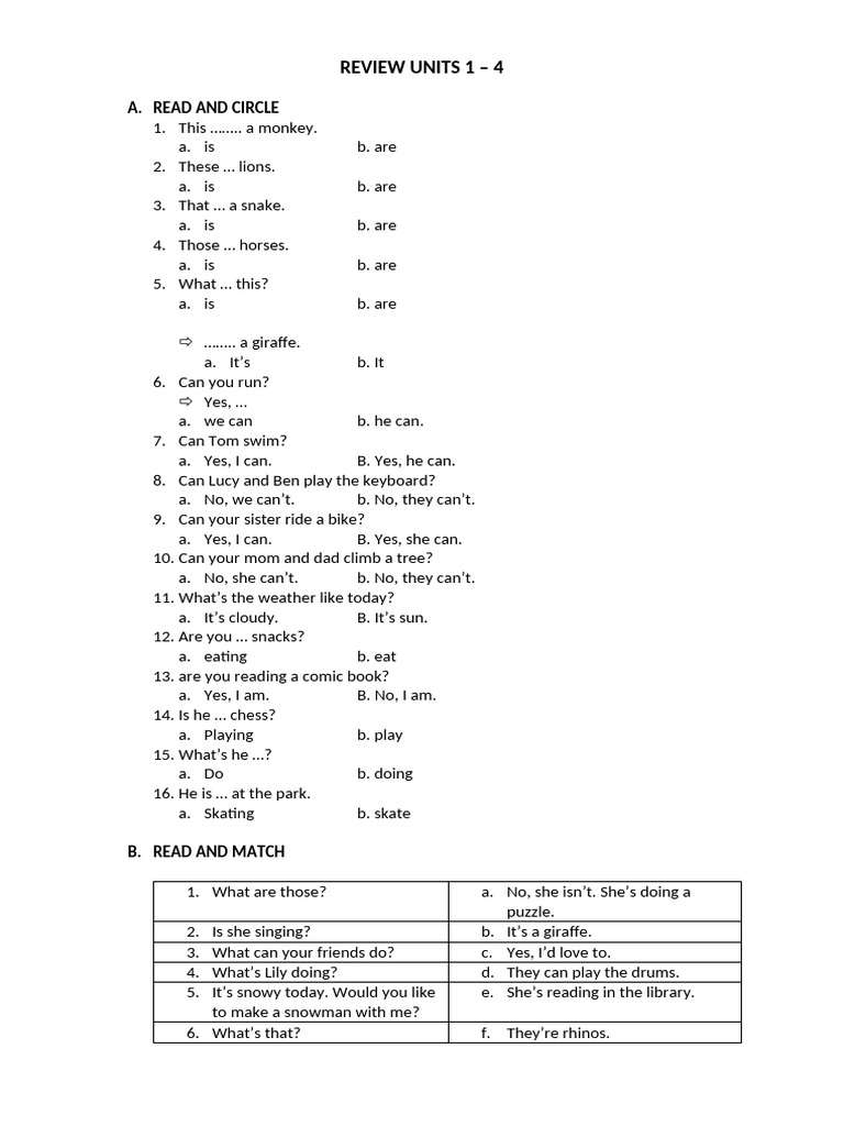 Review Units 1 | PDF | Chess | Chess Theory