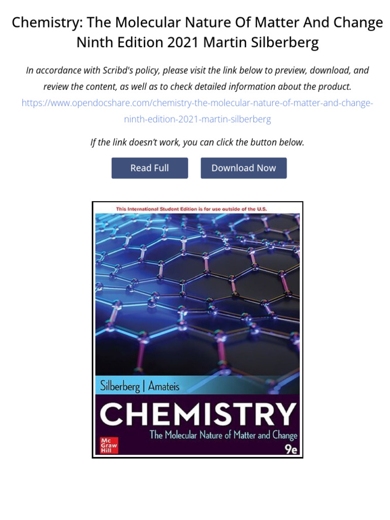 Chemistry: The Molecular Nature of Matter and Change Ninth Edition 2021 ...