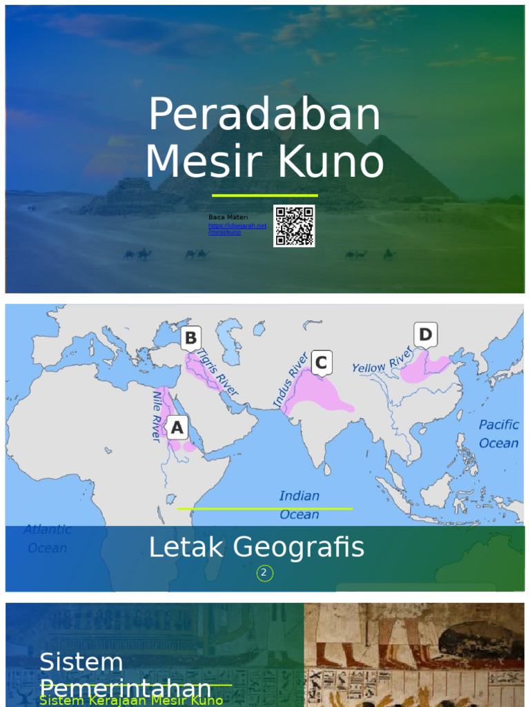 Peradaban Mesir Kuno - Idsejarah.net.Pptx | PDF