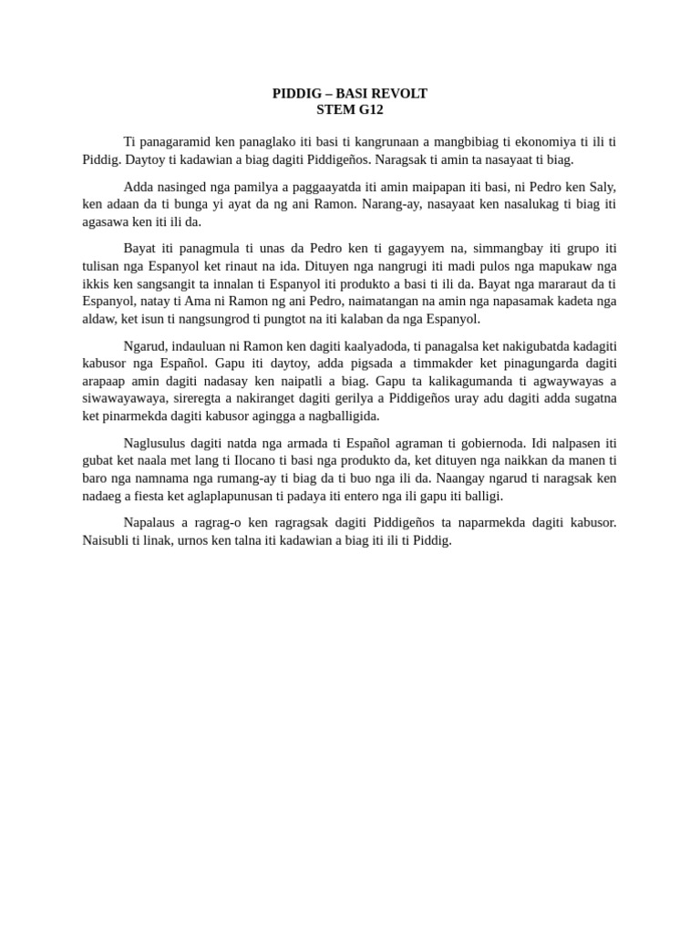 SN Basi Fest 2025 - Story Line | PDF