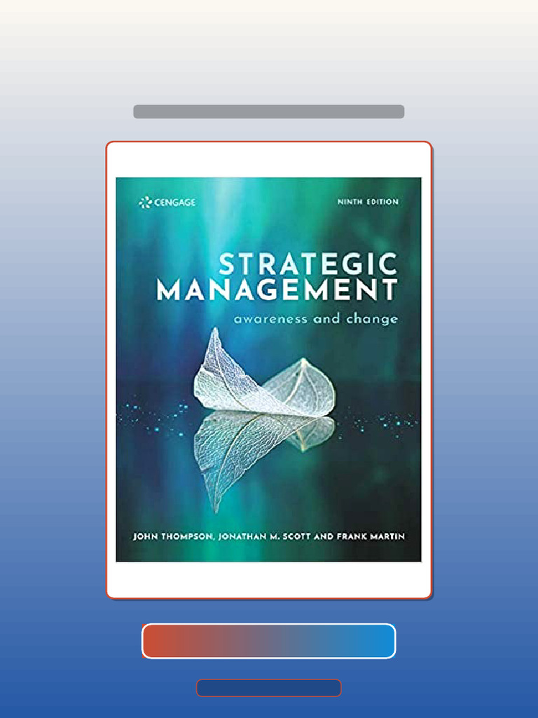 Test Bank for Strategic Management Awareness and Change Edition 9th ...