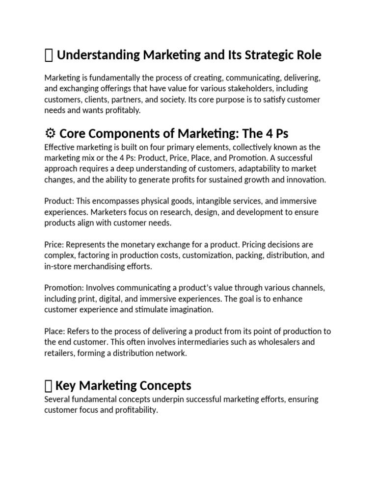 Unit 1 notes | PDF | Marketing | Performance Indicator
