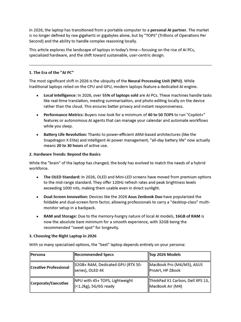 Laptop | PDF | Laptop | Personal Computers