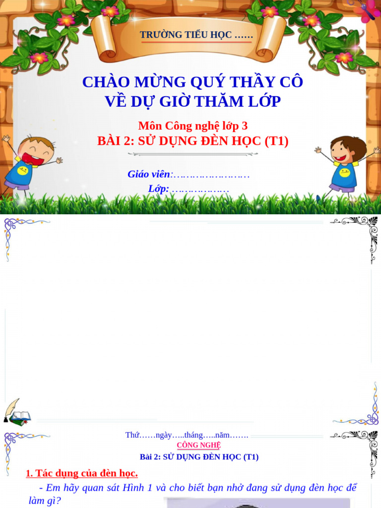 Bai 2 Su Dung Den Hoc (T1) | PDF