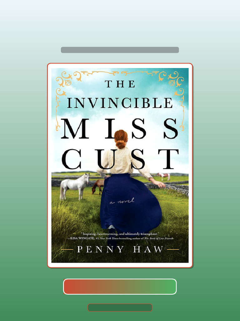 Test Bank for the Invincible Miss Cust Penny Haw | PDF