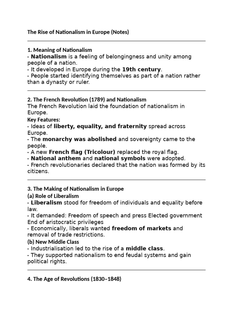 The Rise of Nationalism in Eur(2) | PDF | Political Science